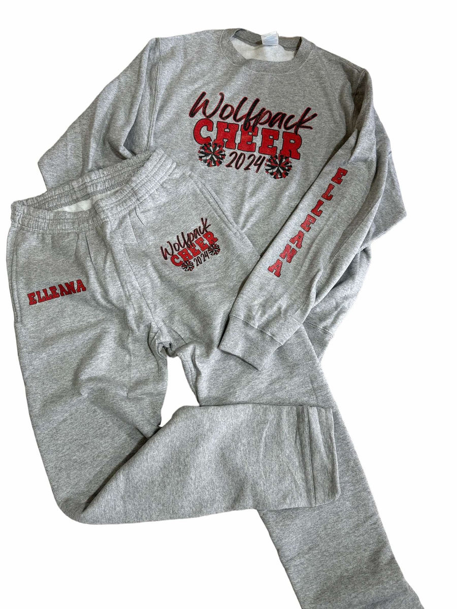 Custom Wolfpack cheer Jogger set! – HotMessPress