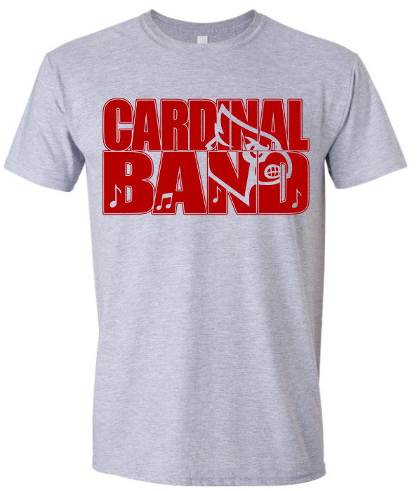 Cardinal band Gray tee – HotMessPress
